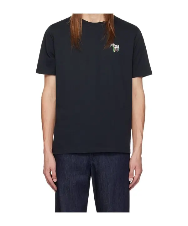 Paul Smith 3d Zebra-print Cotton T-shirt - Black