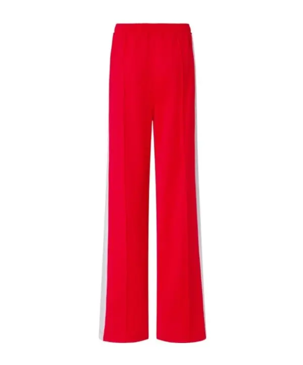 Pinko Logo Appliqué Wide-leg Track Shorts