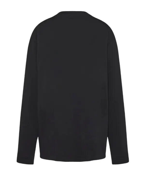 THE ROW Roundneck Long Sleeve T-shirt - Black
