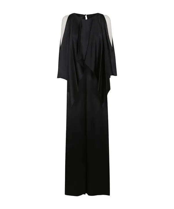 Pinko Draped Two-piece Suit Jumpsuit - Black