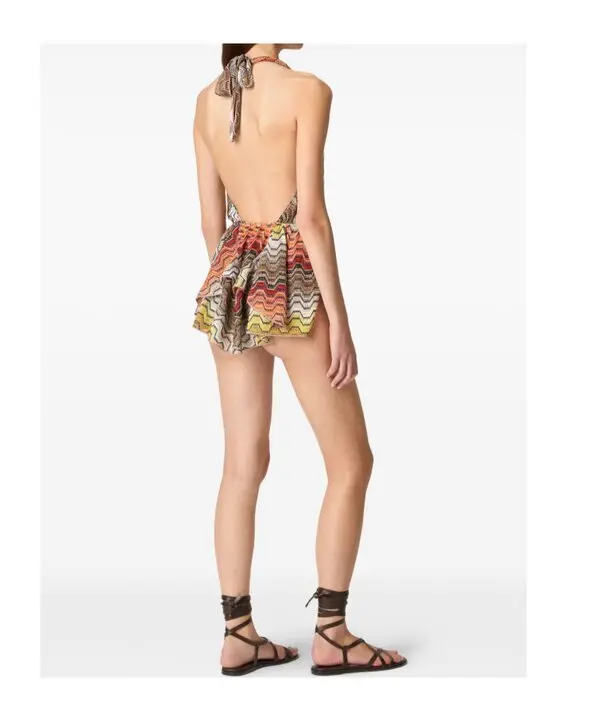 Missoni Zig-zag Ruffled Mini Dress