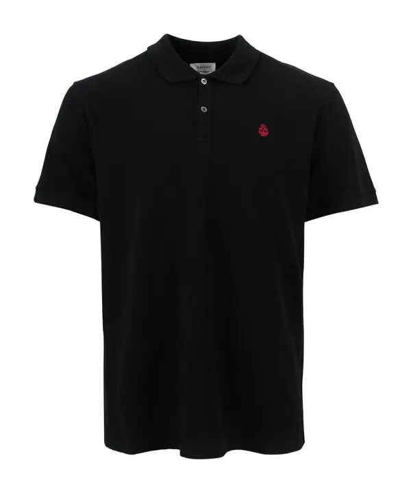 Alexander McQueen Inverted-skull Short-sleeved Polo Shirt