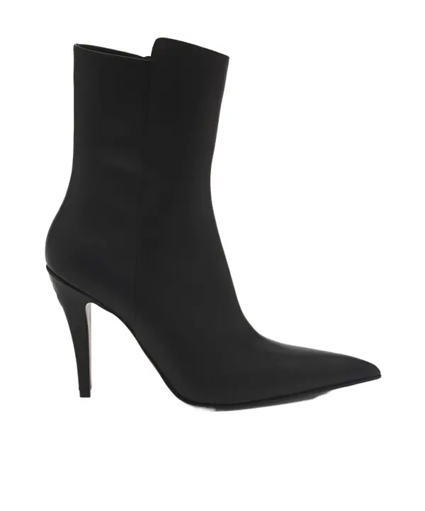 Alexander McQueen Pointed Toe Zip Up Ankle Boots