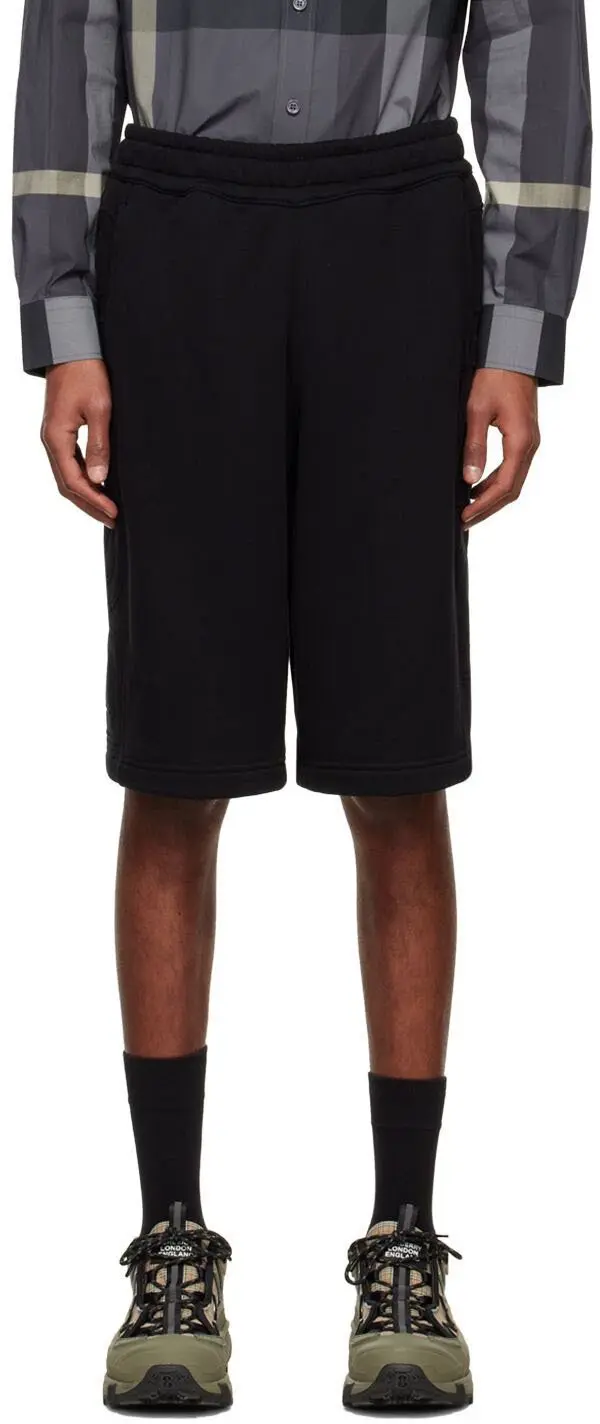 Burberry Elasticated Waist Track Shorts With Logo Detailing