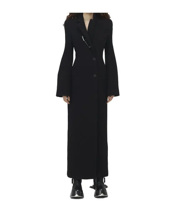 Alexander McQueen Double-breasted Coat With Funnel Sleeves