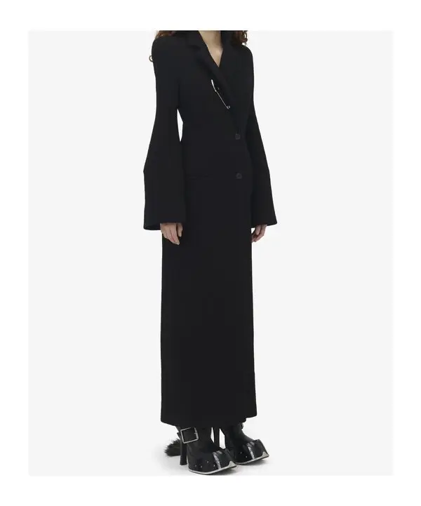 Alexander McQueen Double-breasted Coat With Funnel Sleeves