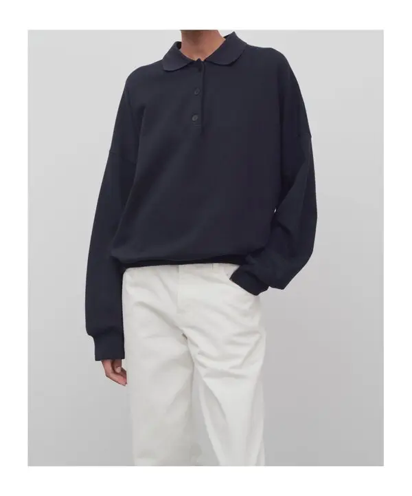 THE ROW Long-sleeved Sweatshirt With Button Detail