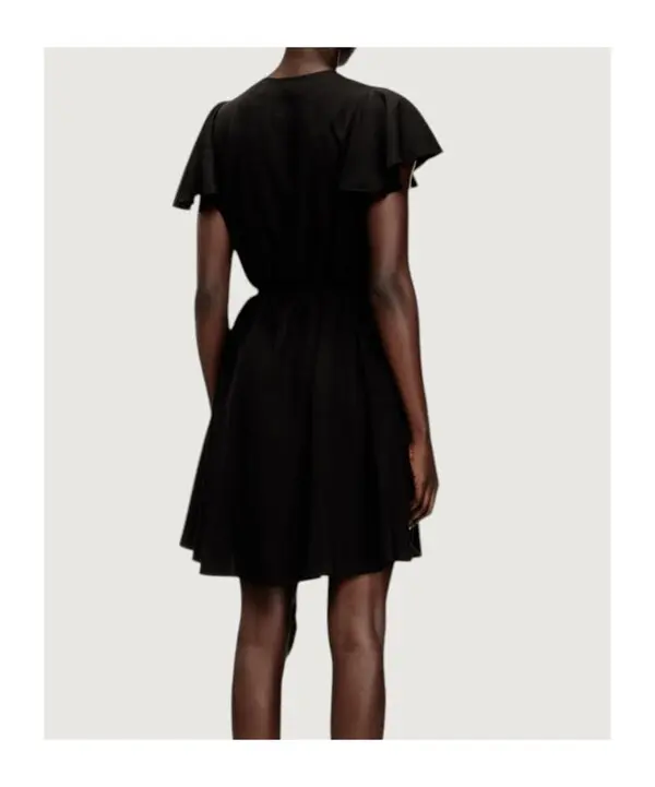DIESEL® D-aikiri Dress With V-neck And Flutter Sleeves