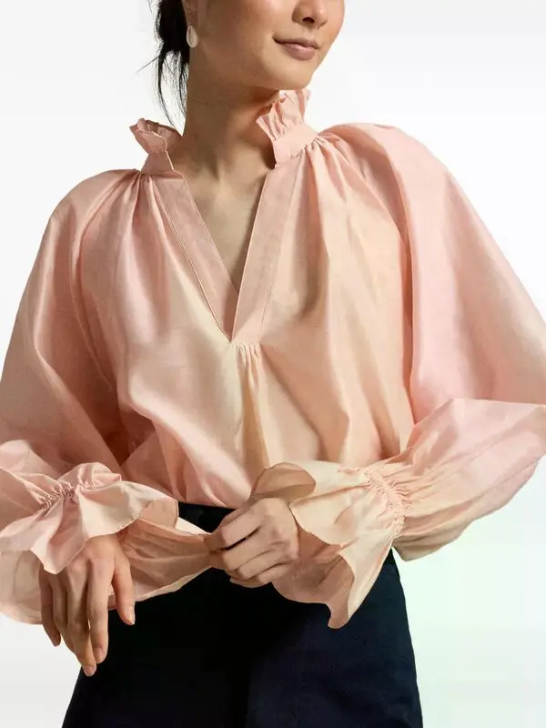 Polo Ralph Lauren Ruffled Long-sleeved Blouse