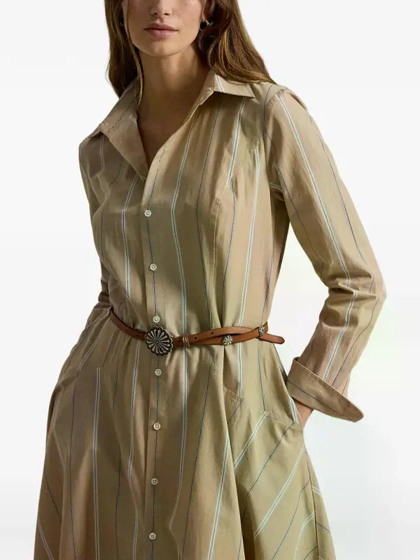 Polo Ralph Lauren Striped Cotton Panelled Shirt Dress