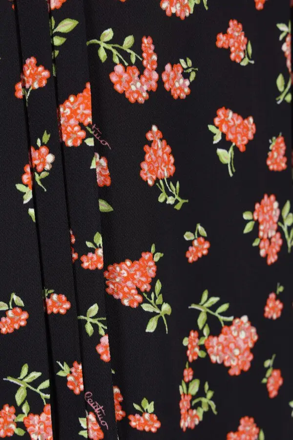 Valentino Garavani All-over Floral Patterned Button-up Top With Pussy Bow