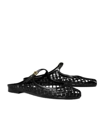 Tory Burch Mellow Flat Mules With Buckled Strap