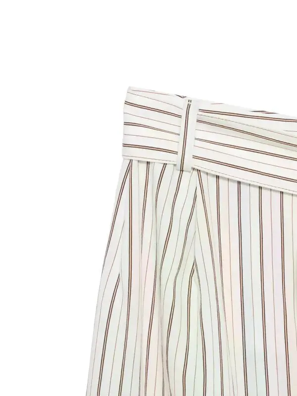 Iceberg Belted Pinstripe Trousers