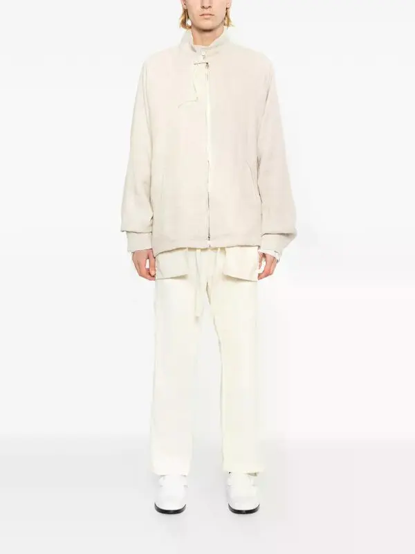 MIDORIKAWA Zip-up High-neck Shirt - Neutrals