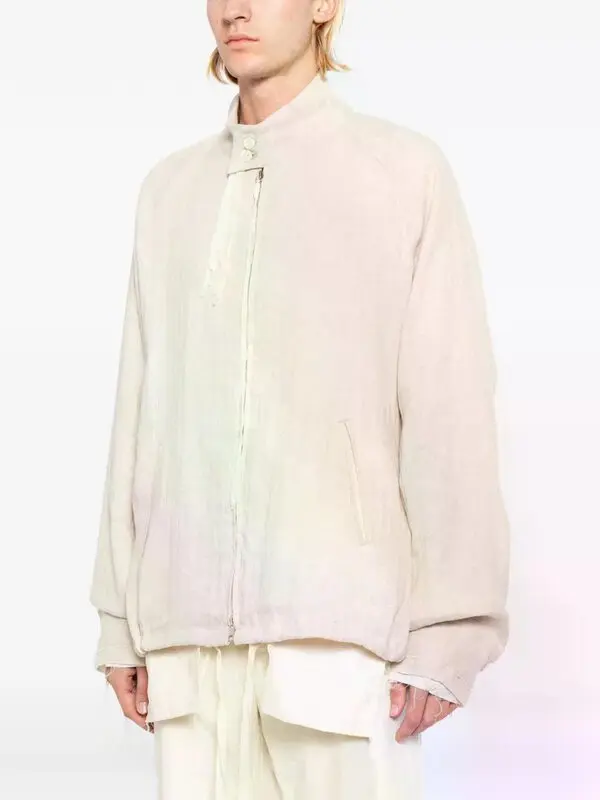 MIDORIKAWA Zip-up High-neck Shirt