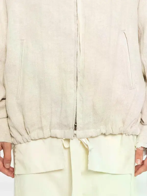 MIDORIKAWA Zip-up High-neck Shirt