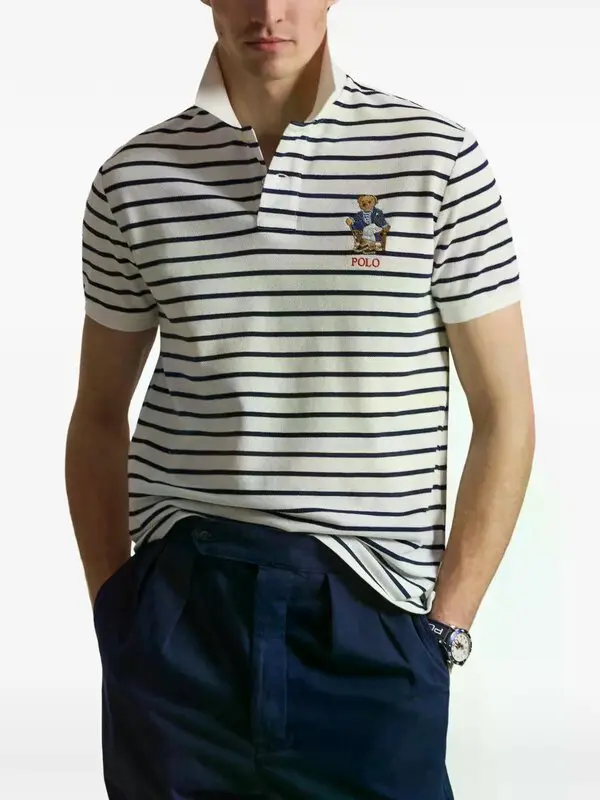 Polo Ralph Lauren Striped Bear Polo Shirt