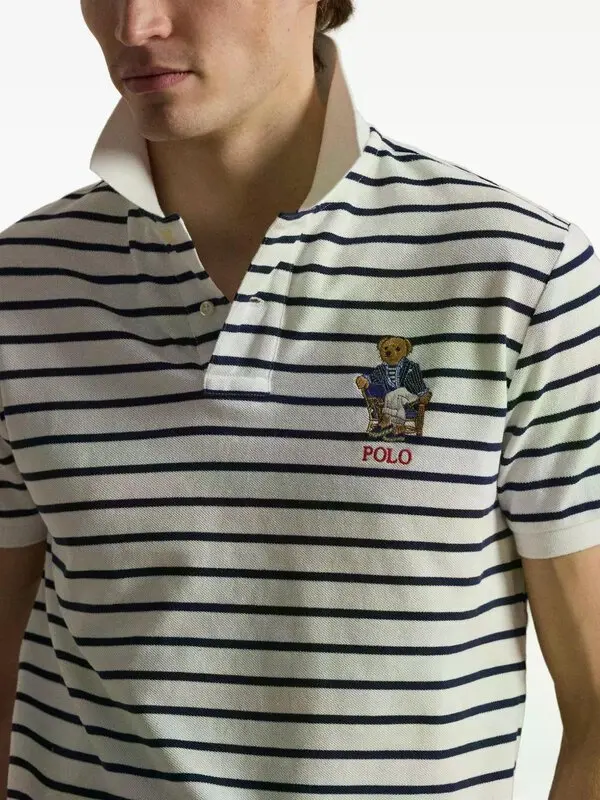 Polo Ralph Lauren Striped Bear Polo Shirt