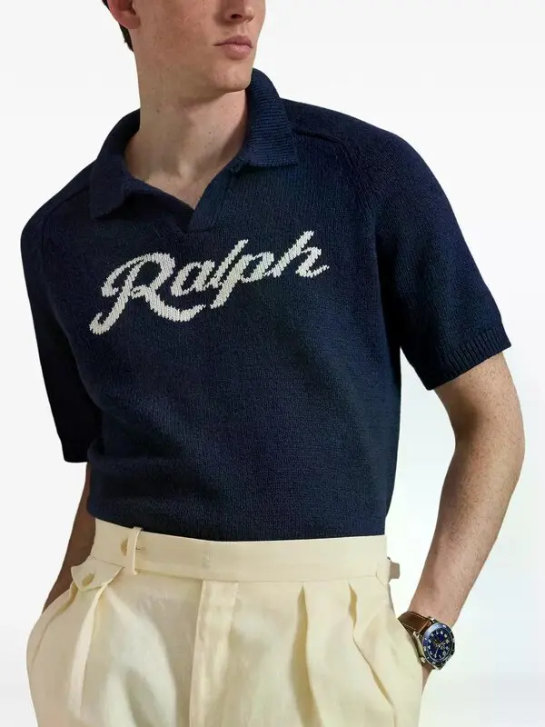 Polo Ralph Lauren Logo Intarsia Short-sleeve Sweater