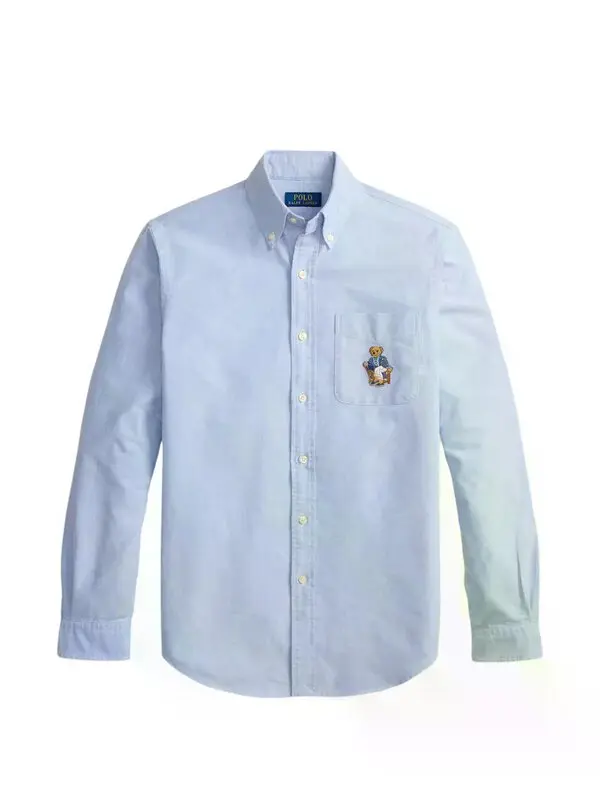 Polo Ralph Lauren Oxford Bear -motif Shirt - Blue