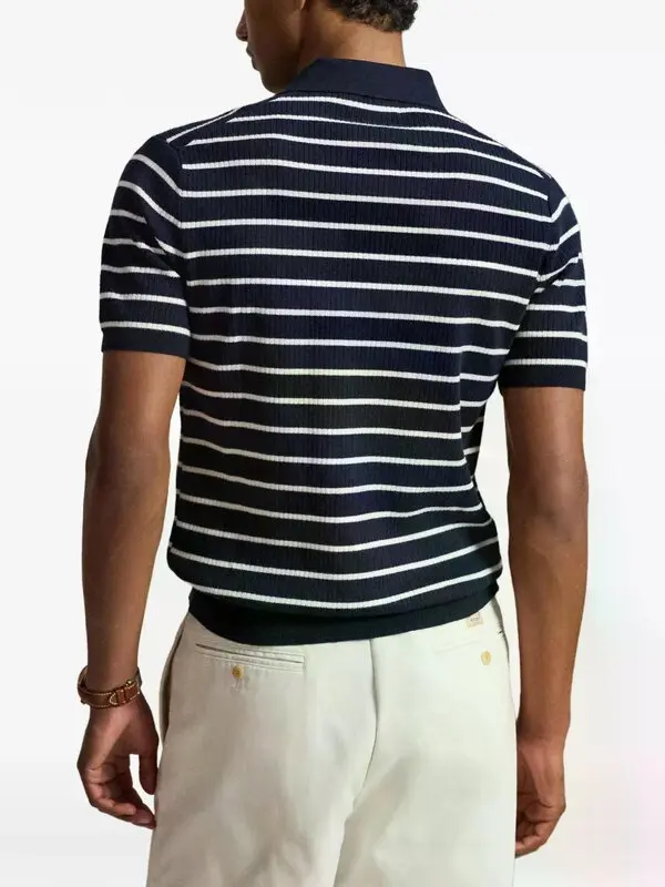 Polo Ralph Lauren Striped Rib-knit Polo Shirt