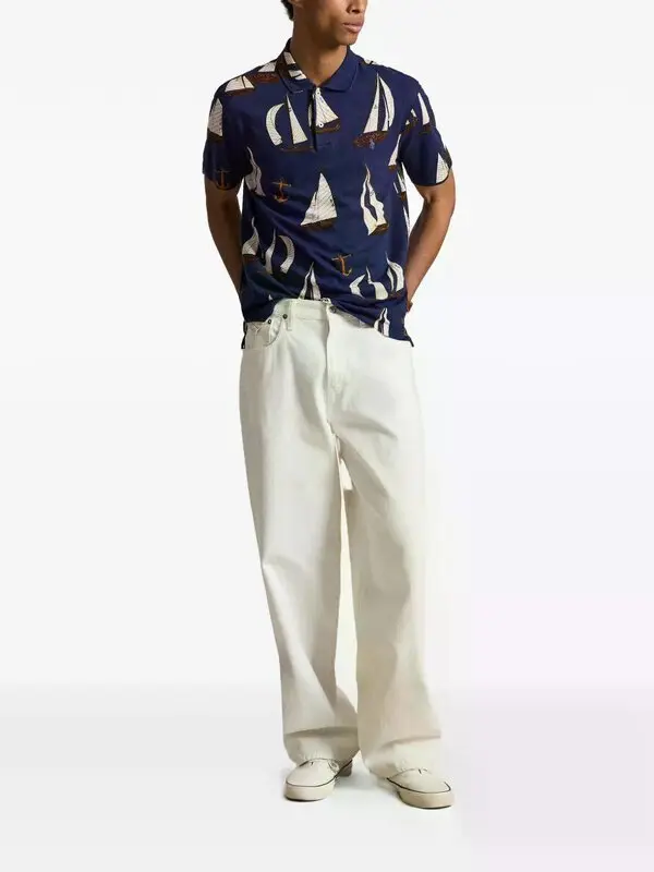 Polo Ralph Lauren Sailboat-print Polo Shirt