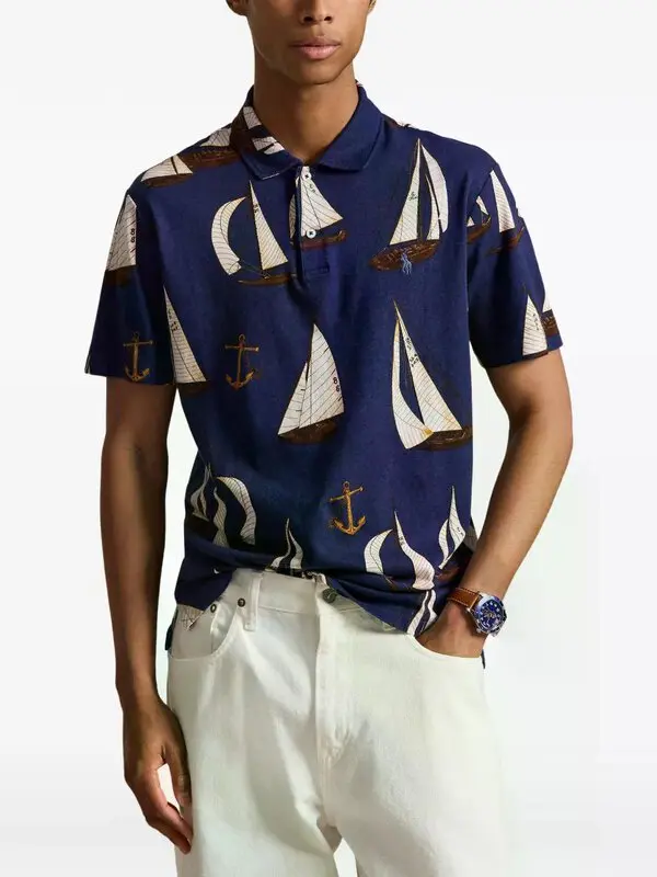 Polo Ralph Lauren Sailboat-print Polo Shirt