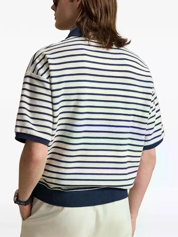 Polo Ralph Lauren Relaxed Fit Striped Textured Polo Shirt