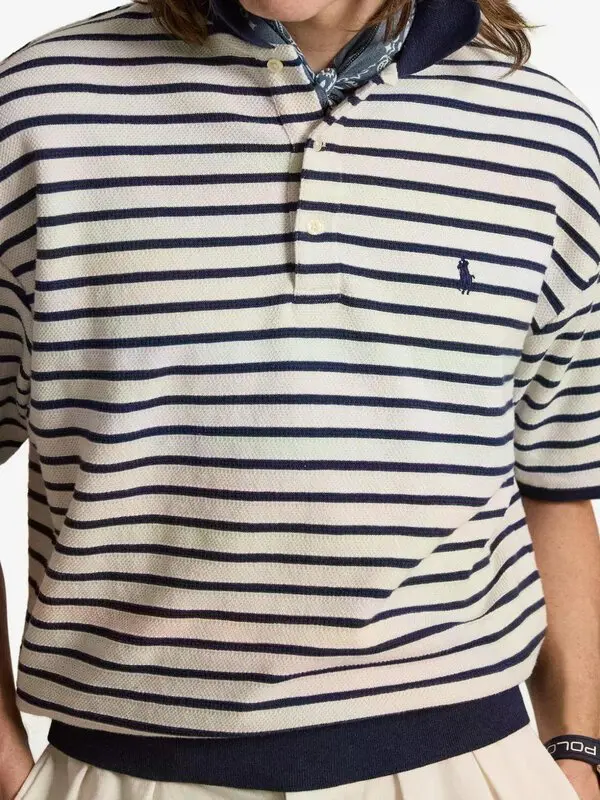 Polo Ralph Lauren Relaxed Fit Striped Textured Polo Shirt