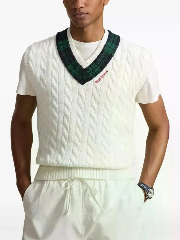 Polo Ralph Lauren Cable-knit V-neck Sweater