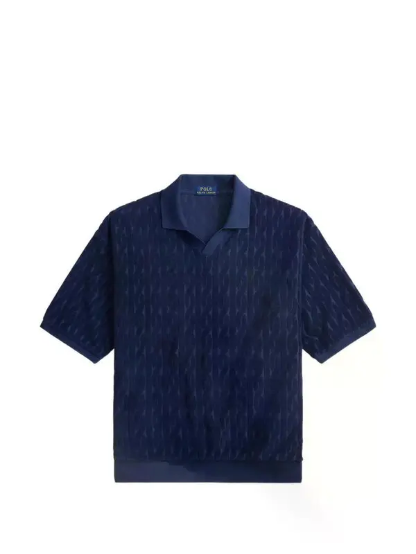 Polo Ralph Lauren Cable-knit Terry Collar T-shirt