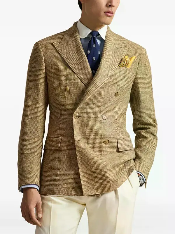 Polo Ralph Lauren Glen Plaid Double-breasted Blazer