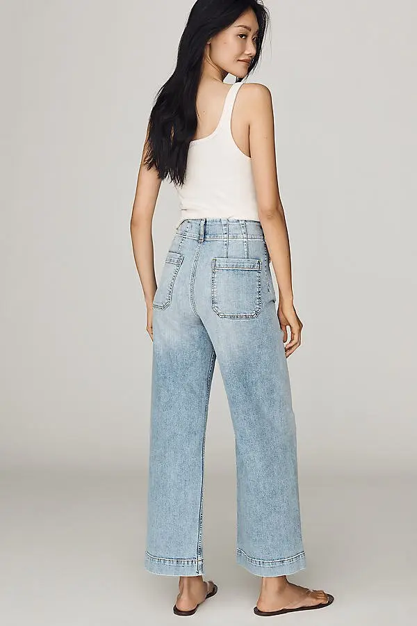Maeve Colette High-rise Wide-leg Full-length Jeans