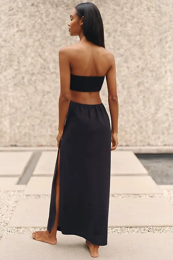 CELANDINE Aliza Strapless Maxi Dress