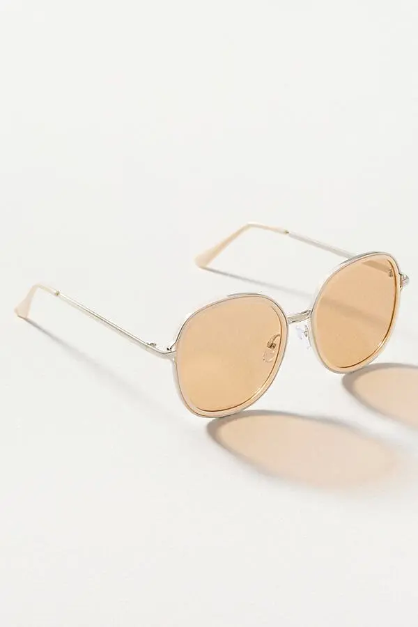 Anthropologie Rimmed Circle Sunglasses