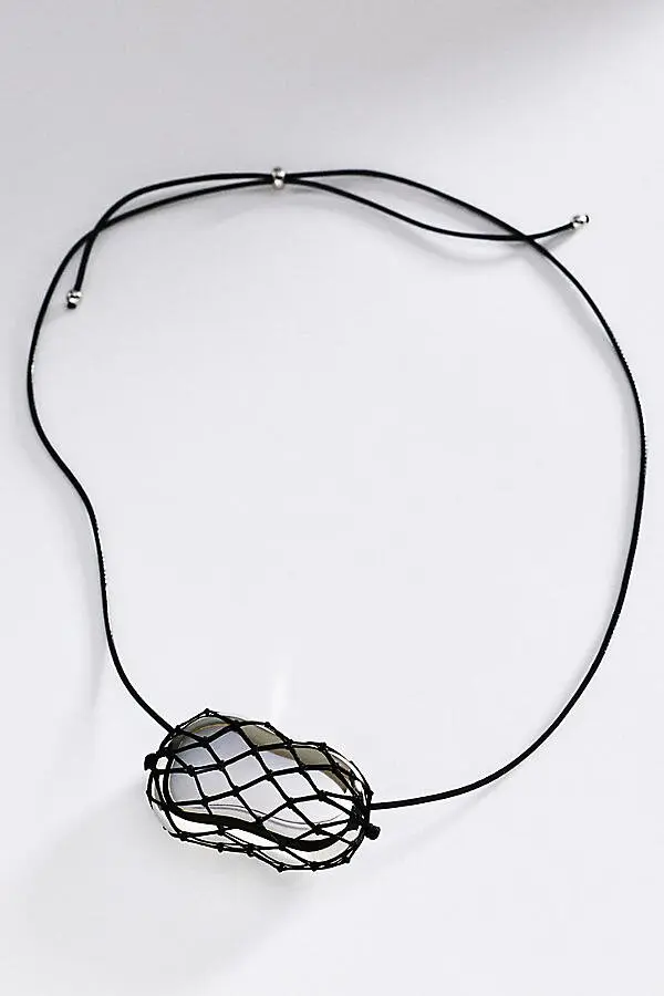 HEAVEN MAYHEM Julia Net Necklace - Silver