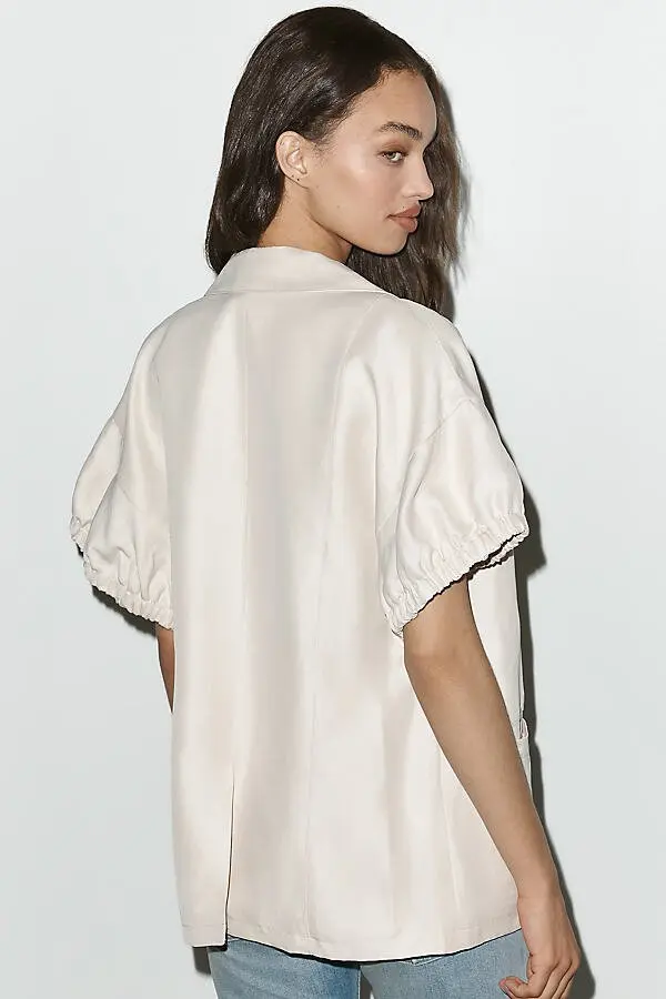 Maeve Puff-sleeve Blazer Jacket