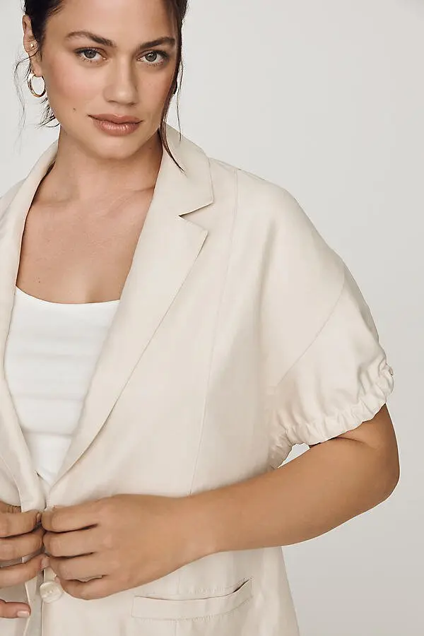 Maeve Puff-sleeve Blazer Jacket