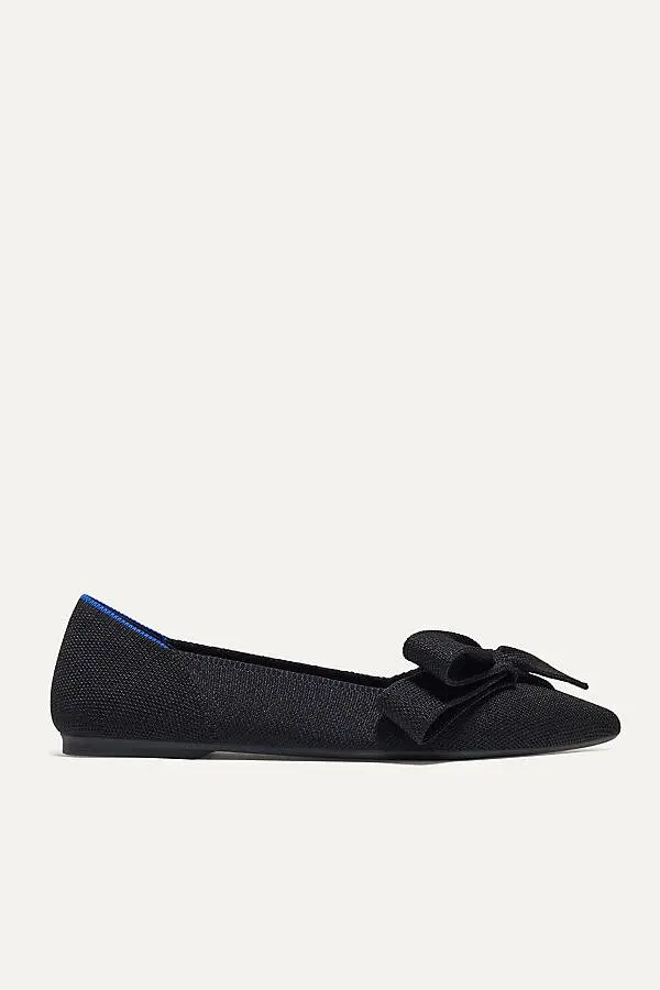 Rothy's The Bow Point Ii Flats - Black