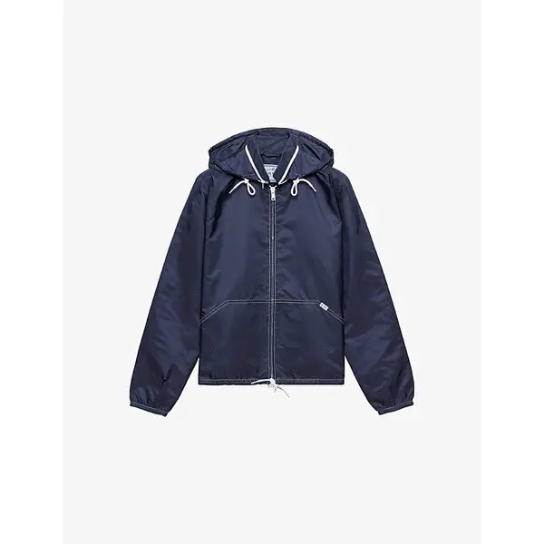 Prada Lightweight Re-nylon Blouson Jacket With Drawstring Hood