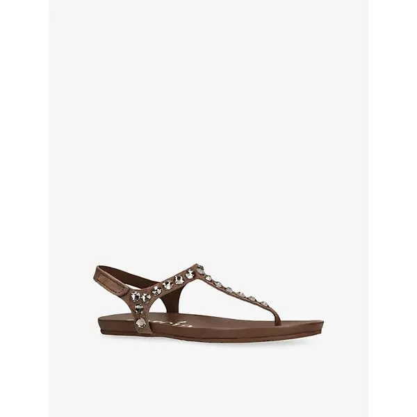 PEDRO GARCIA Suede Embellished Sandals