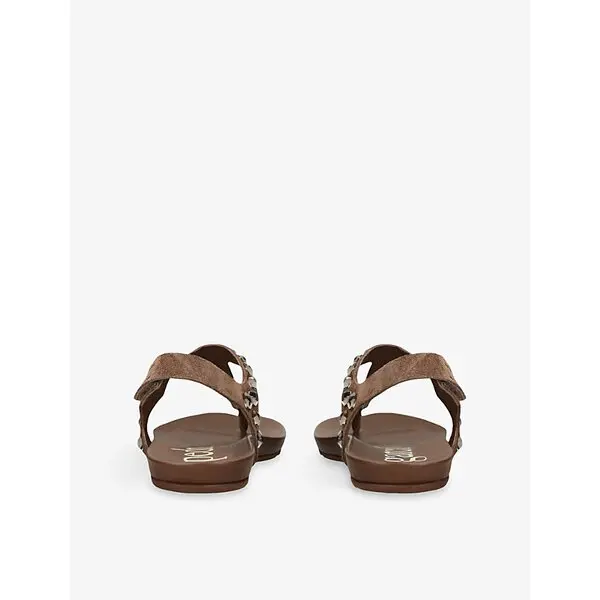 PEDRO GARCIA Suede Embellished Sandals