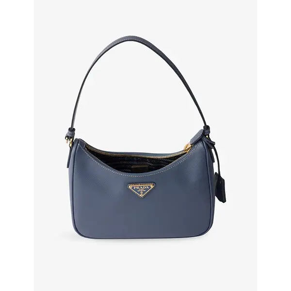 Prada Re-edition 2005 Saffiano Leather Mini Handbag - Blue