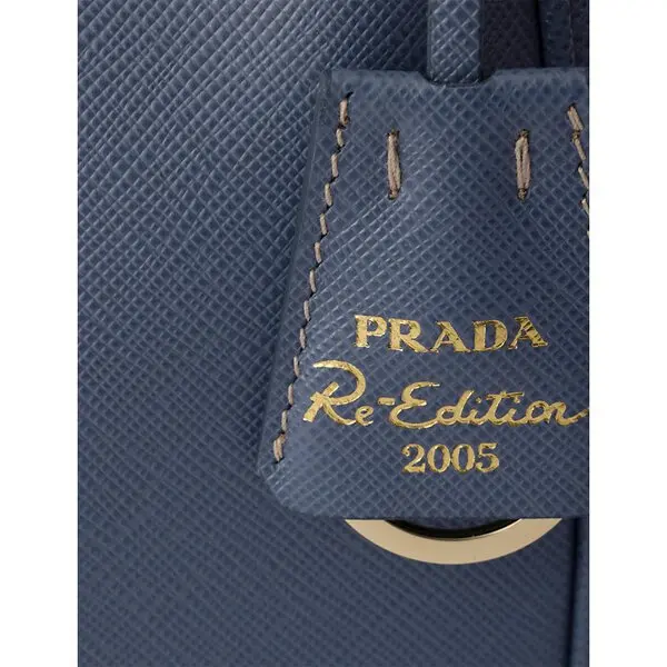 Prada Re-edition 2005 Saffiano Leather Mini Handbag - Blue