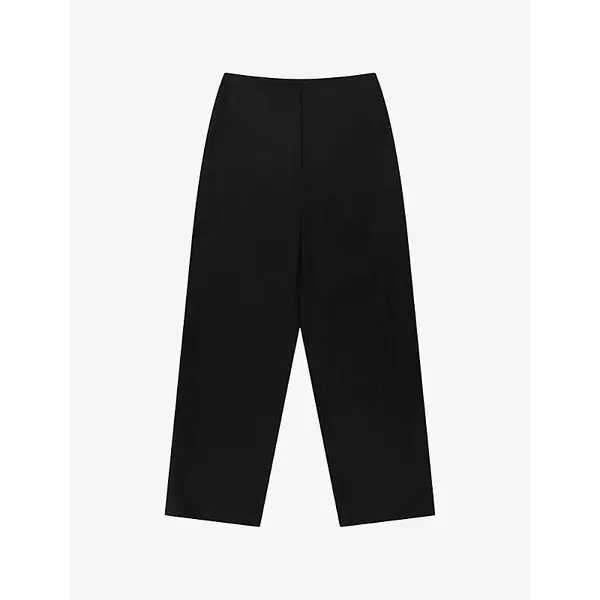 OMNES Anderson Straight-leg Linen-blend Trousers