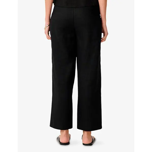 OMNES Anderson Straight-leg Linen-blend Trousers