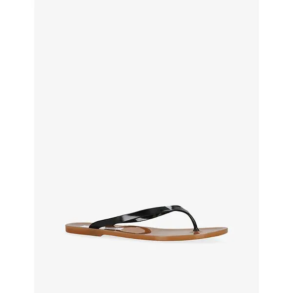 Christopher Esber Pvc Flip Flops With Open Round Toe - Bronze Com