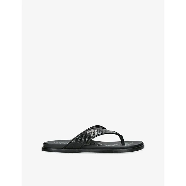 Sam Edelman Lila Leather Sandals - Black