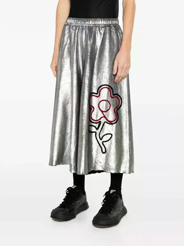 KIDILL Flower Patch Metallic Shorts