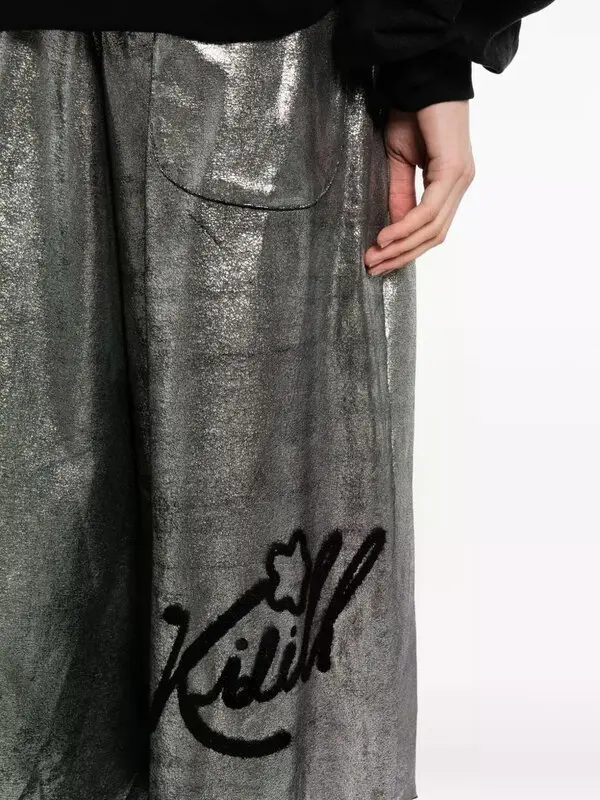 KIDILL Flower Patch Metallic Shorts